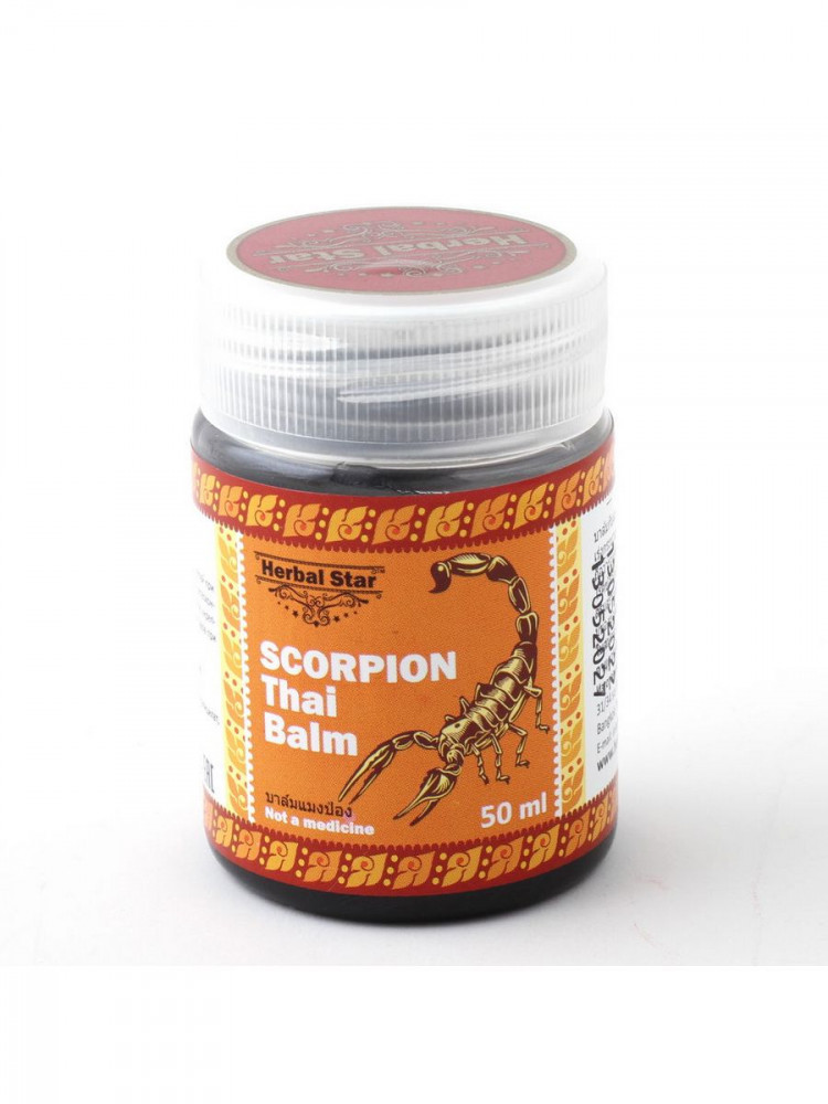 Бальзам Тайский с ядом скорпиона Хербал Стар (Scorpion Thai Balm Herbal ...