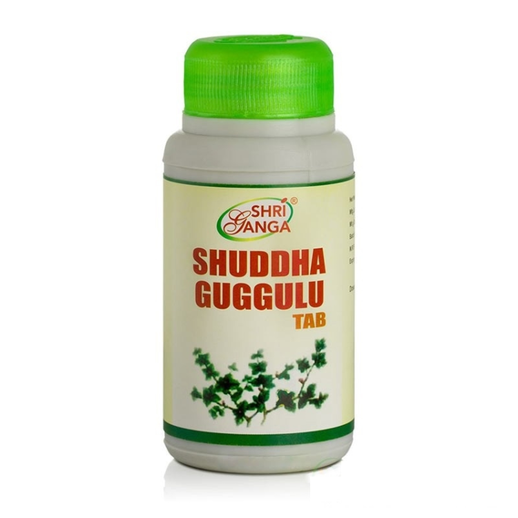 Шуддха Гуггул Шри Ганга Shuddha Guggulu Shri Ganga 120 табл купить в